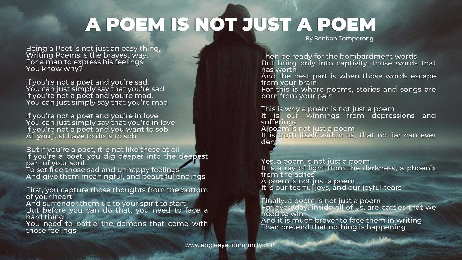 A POEM IS NOT JUST A POEM – Eagle Eye Community